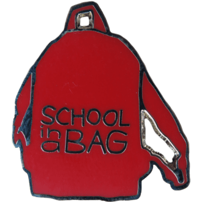 School in a Bag Pin Badge - School in a Bag School in a Bag Pin Badge