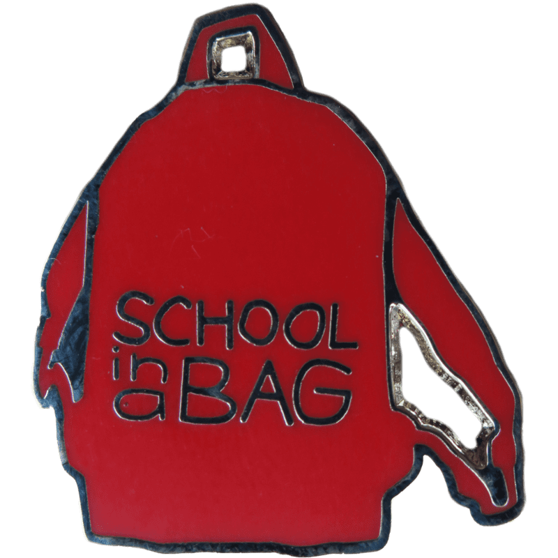 School in a Bag Pin Badge - School in a Bag School in a Bag Pin Badge